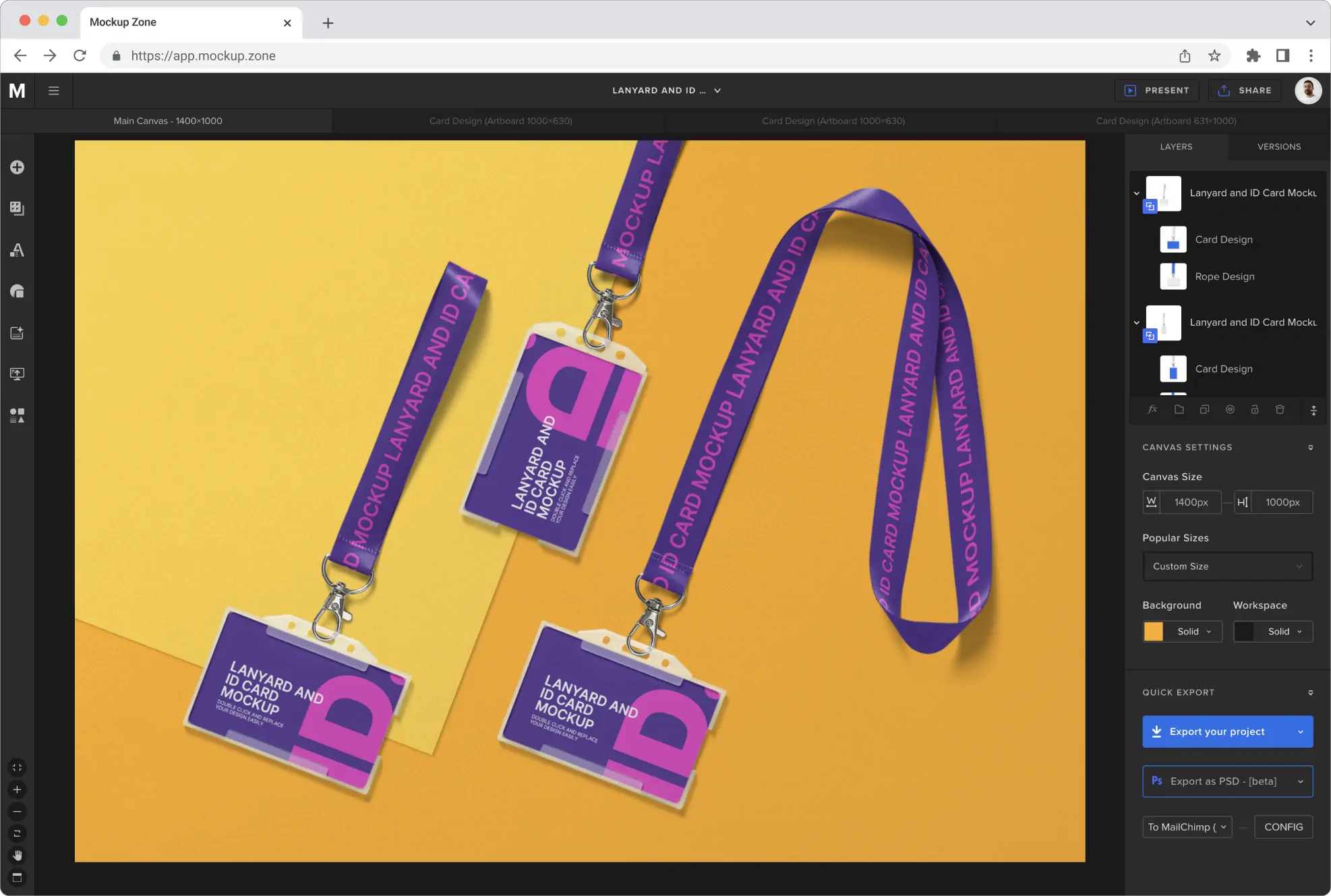 Free Online Lanyard Mockup Templates And Items Mockup Zone